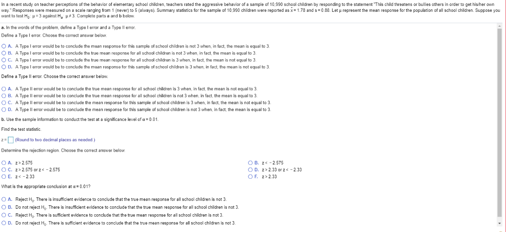 Solved In a recent study on teacher perceptions of the | Chegg.com