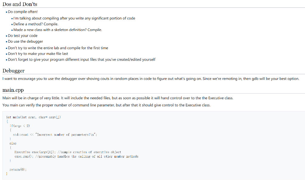 Required Files Makefiler .main.cpp The header and cpp | Chegg.com