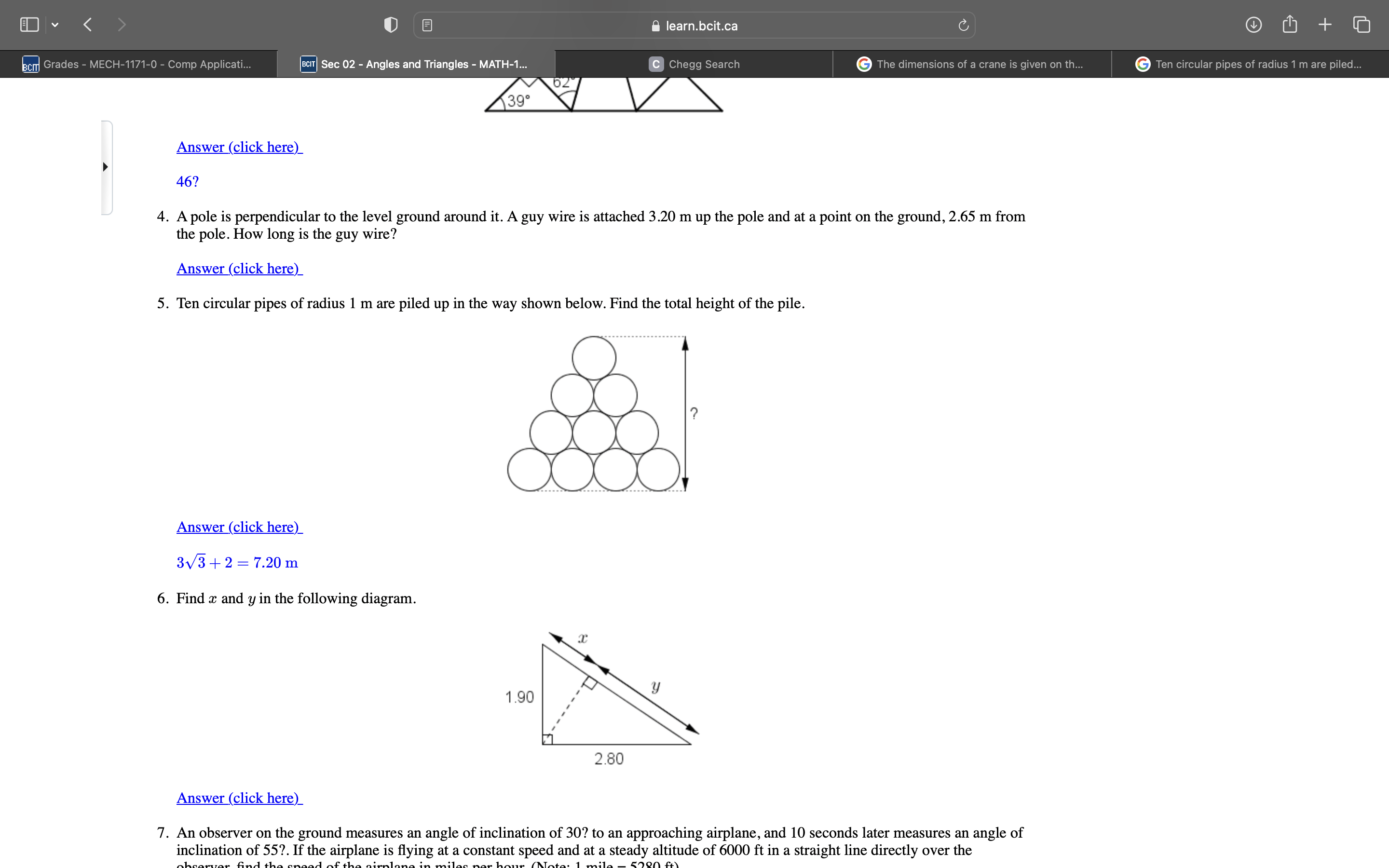 Solved 4. A pole is perpendicular to the level ground around | Chegg.com