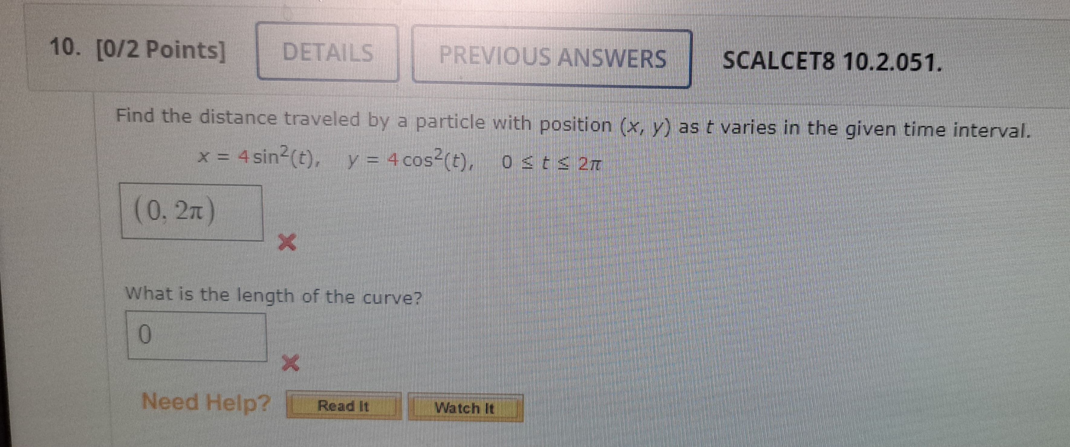 Solved Find the distance traveled by a particle with | Chegg.com