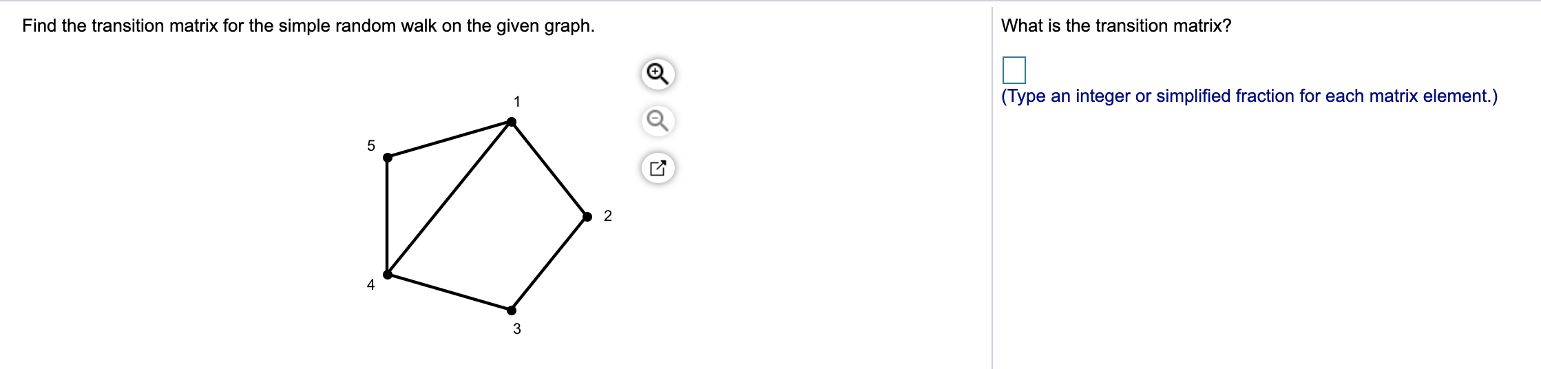 Solved Find the transition matrix for the simple random walk | Chegg.com