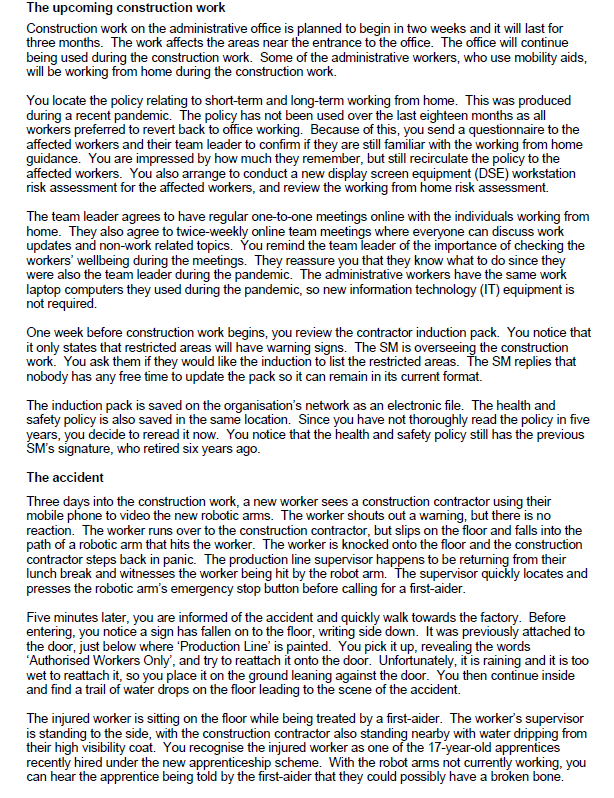 Solved The upcoming construction workConstruction work on | Chegg.com