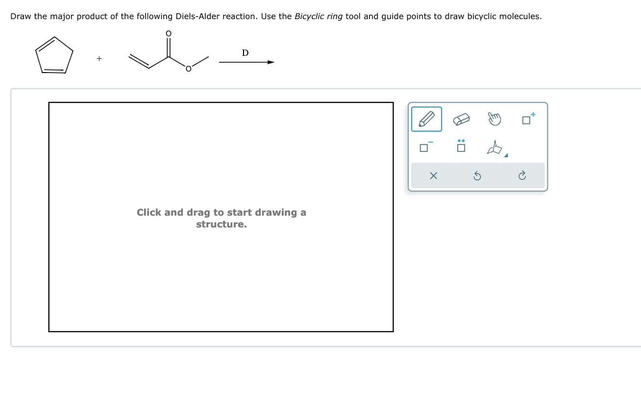 Solved Draw the major product of the following Diels-Alder | Chegg.com