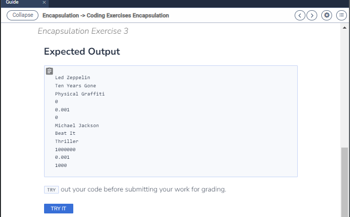 Solved - Complete the class that includes all necessary | Chegg.com