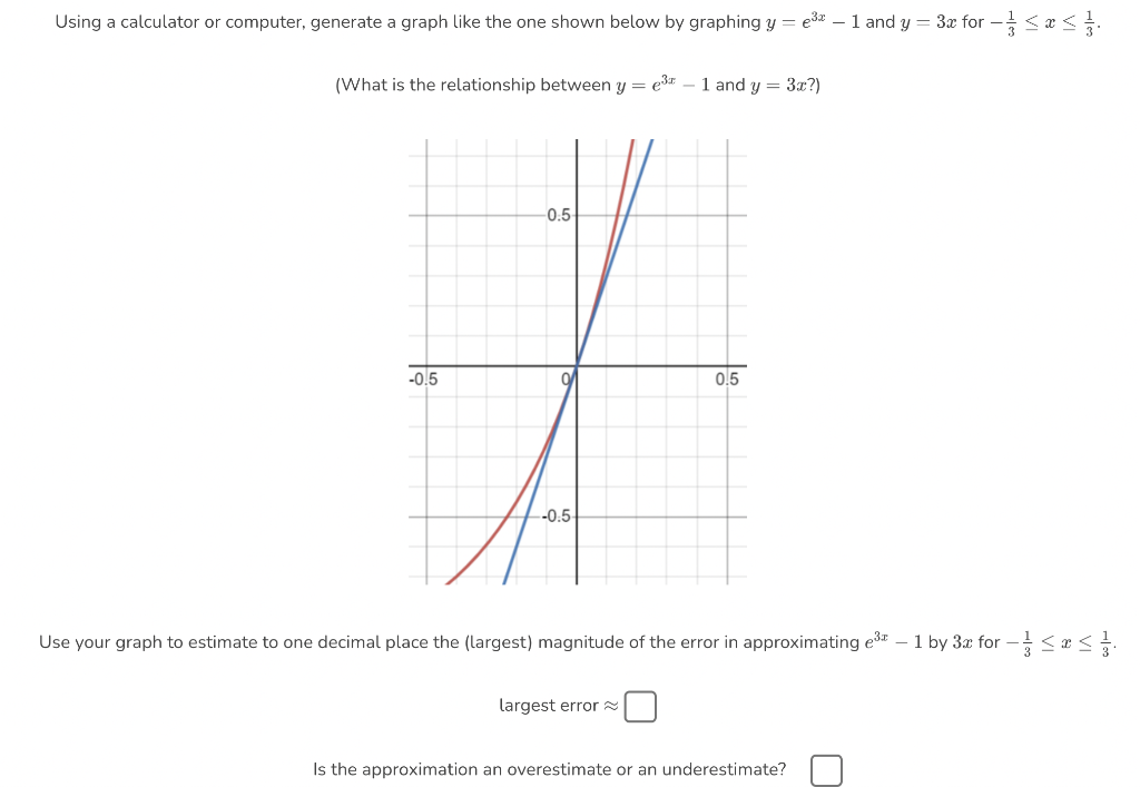 Solved Using a calculator or computer, generate a graph like | Chegg.com