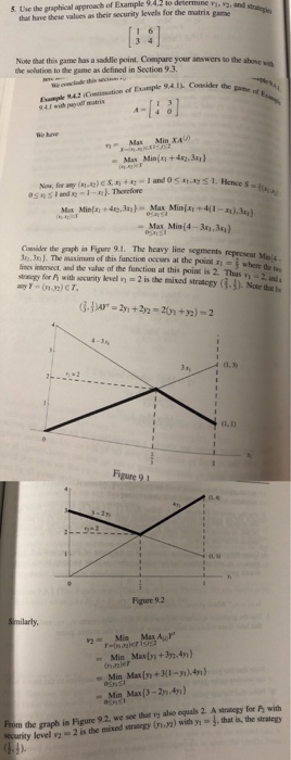 Solved 942to determine n and 5. Use the graphical approach | Chegg.com