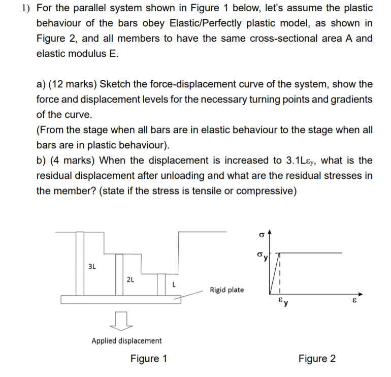 Solved 1) For the parallel system shown in Figure 1 below, | Chegg.com
