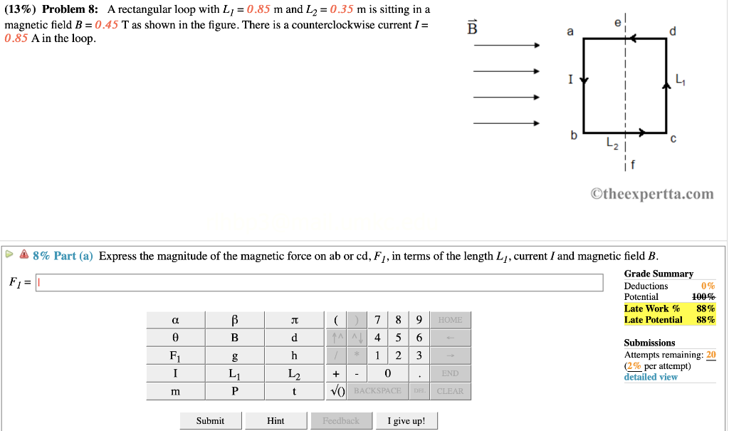 Solved: 48% Part (b) Calculate The Numerical Value Of The ... | Chegg.com