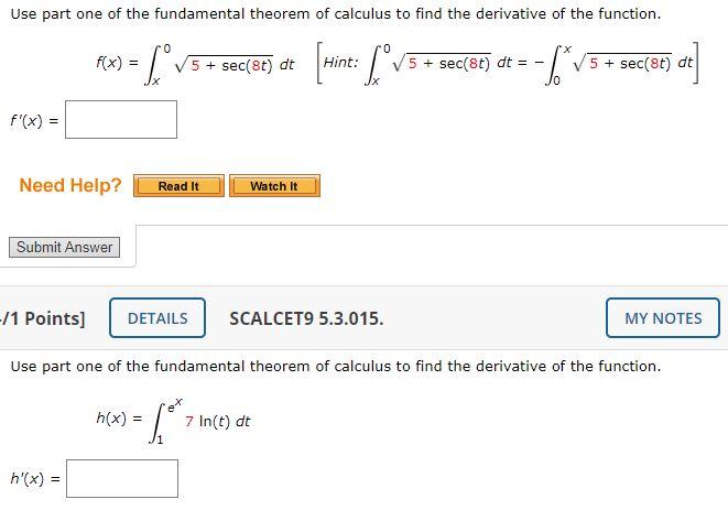 Solved 6 If f(x) dx = 8.1 and • La Rue f(x) dx = 5.7, find | Chegg.com