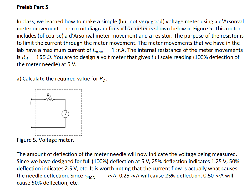 Solved Prelab Part 3 In class, we learned how to make a | Chegg.com