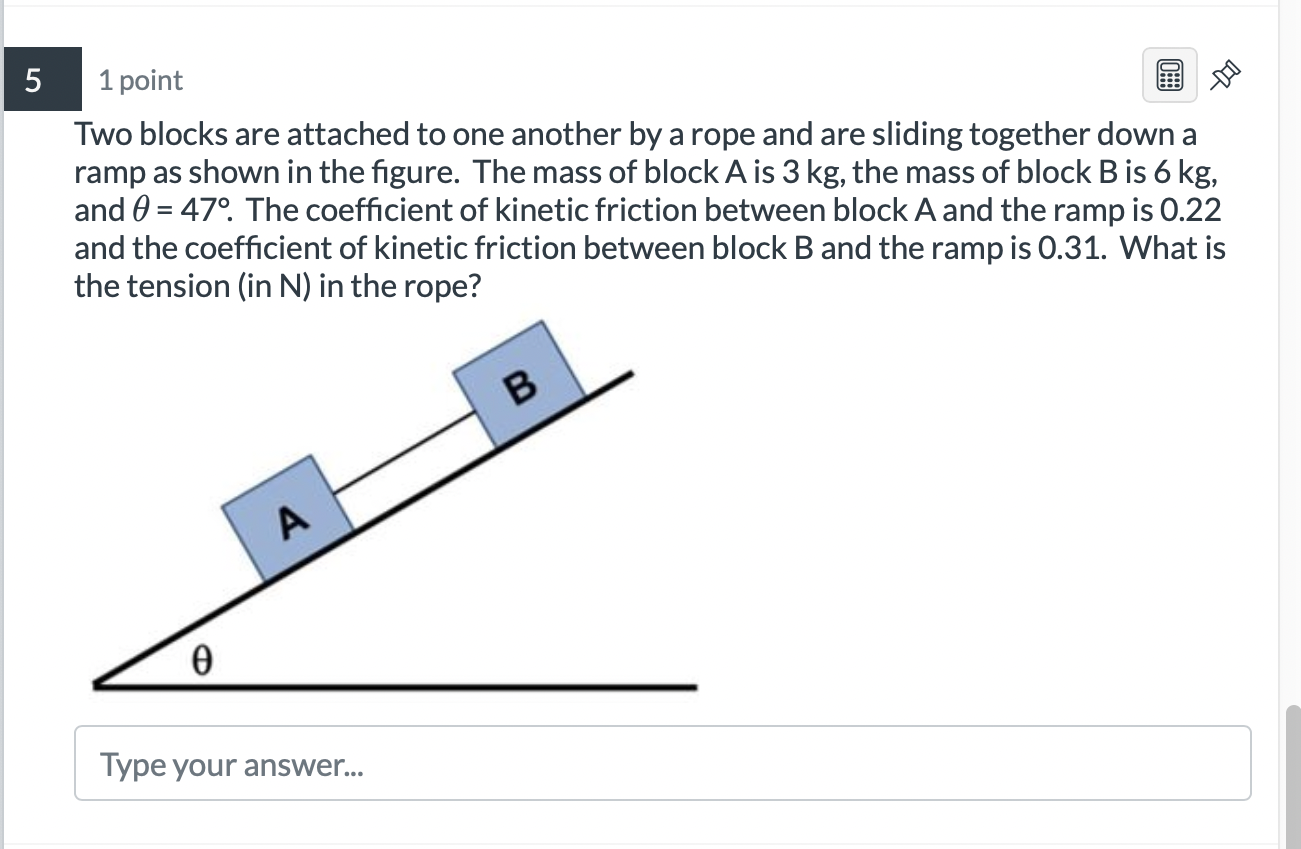 Solved Two blocks are attached to one another by a rope and | Chegg.com
