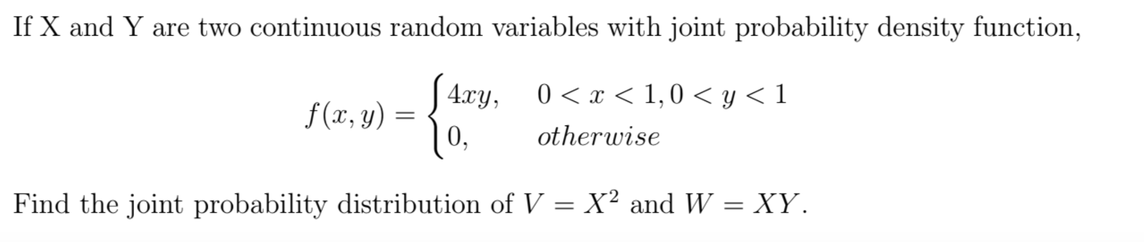 Solved If x ﻿and Y ﻿are two continuous random variables with | Chegg.com
