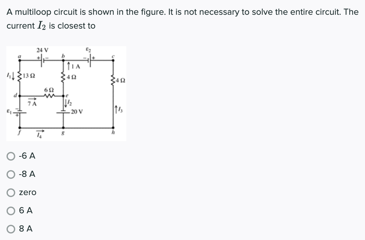 Solved A multiloop circuit is shown in the figure. It is not | Chegg.com