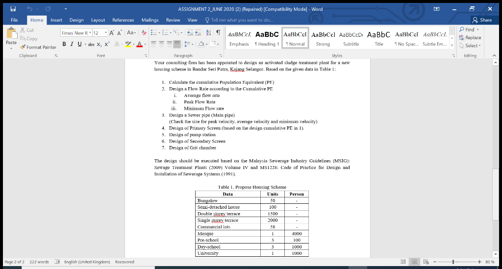 Your consulting firm has been appointed to design an | Chegg.com