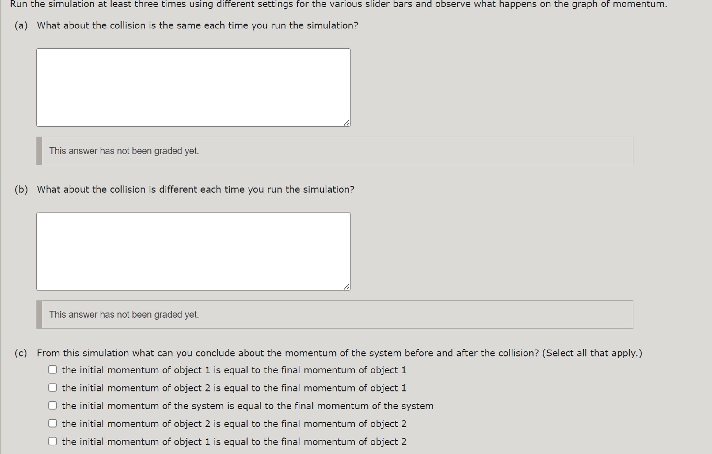 Solved Run the simulation at least three times using | Chegg.com