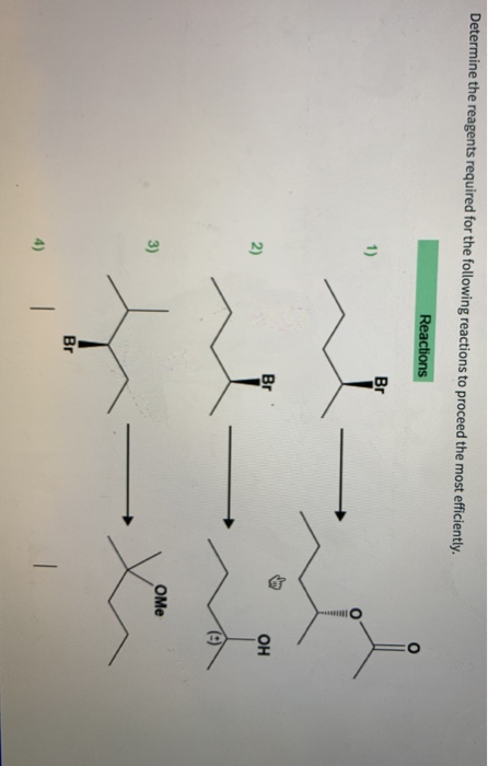 Solved HO Determine the reagents required for the following | Chegg.com