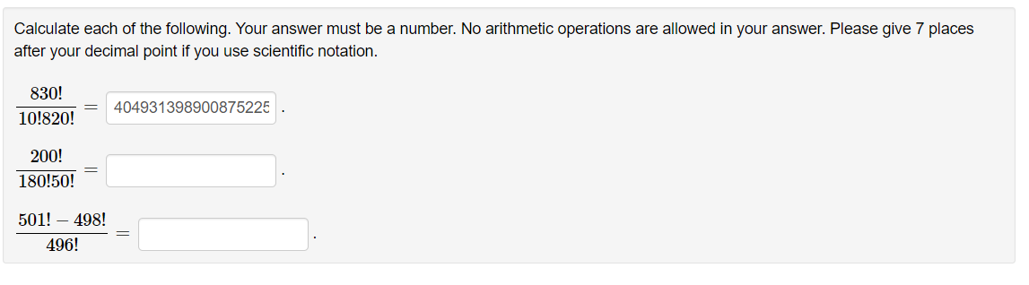 Solved Calculate each of the following. Your answer must be | Chegg.com