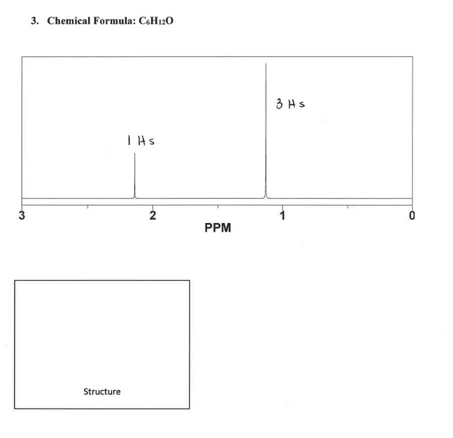 Solved 3. Chemical Formula: C6H12O | Chegg.com