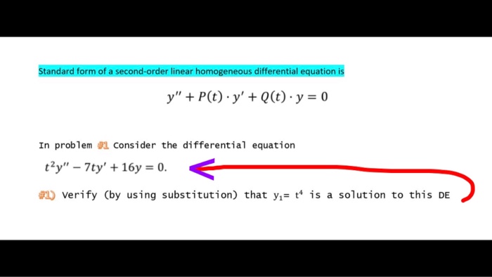 Solved Second and High-order Linear Differential Equations. | Chegg.com