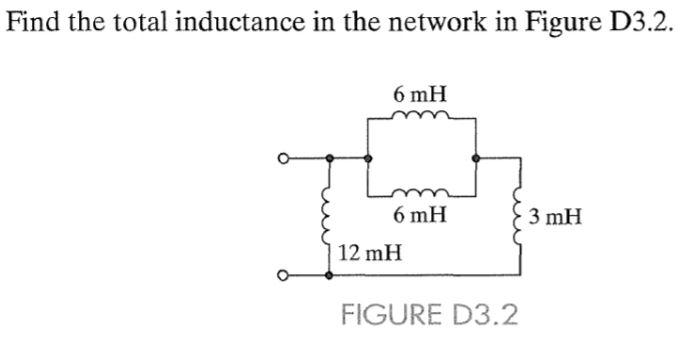 Solved Find the total inductance in the network in Figure | Chegg.com