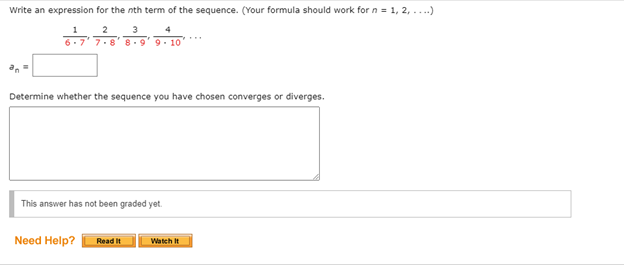 Solved Write an expression for the nth term of the sequence. | Chegg.com