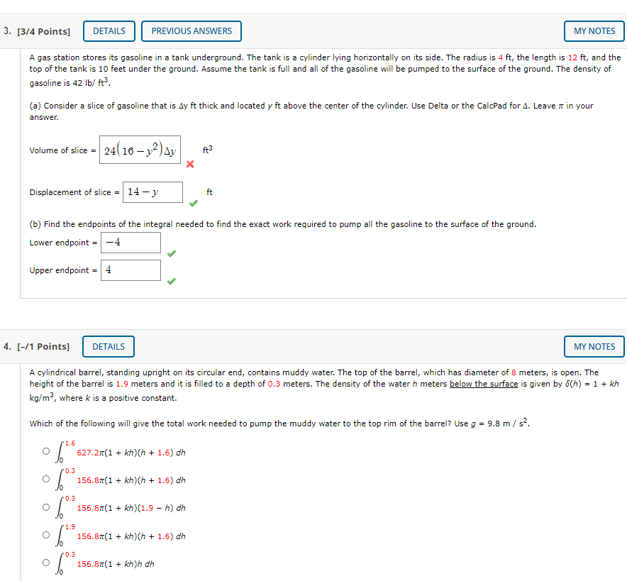 Solved 3. (3/4 Points) DETAILS PREVIOUS ANSWERS MY NOTES A | Chegg.com
