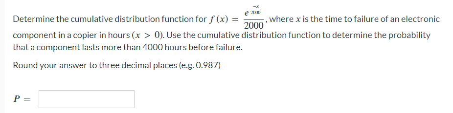 Solved Determine the cumulative distribution function for | Chegg.com