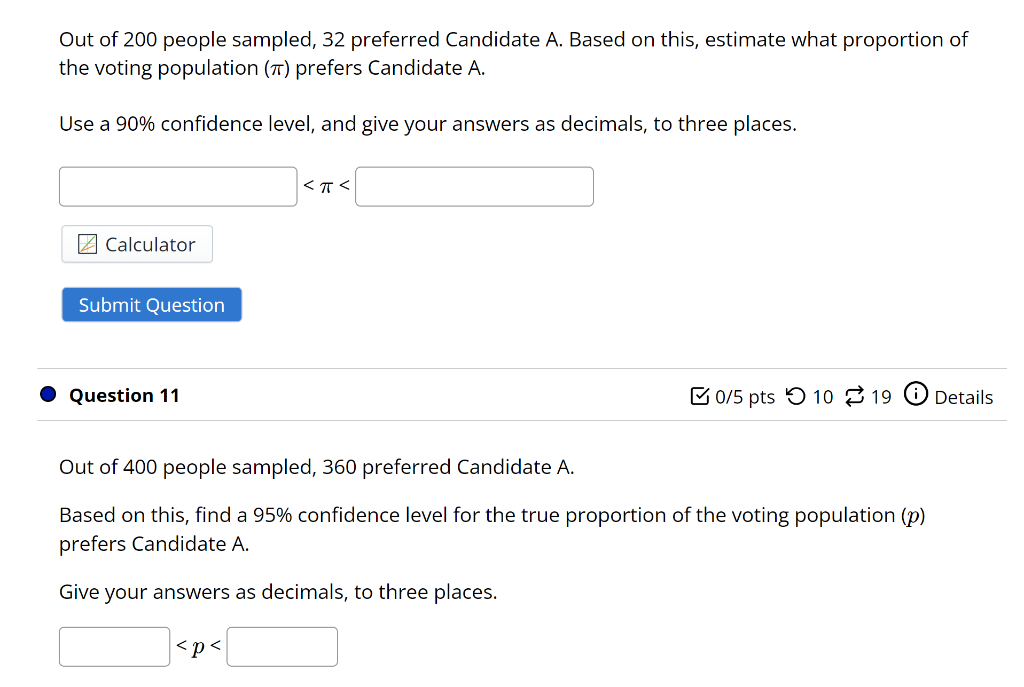 Solved Out of 200 people sampled, 32 preferred Candidate A. | Chegg.com