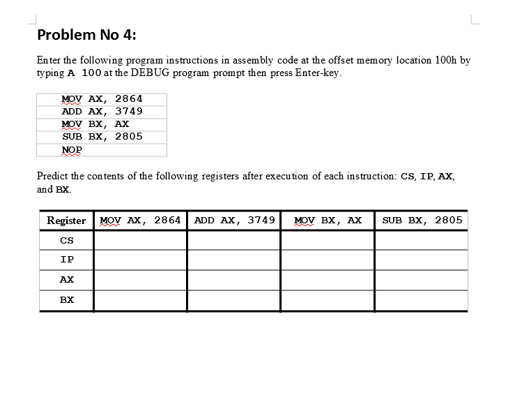 Solved Problem No 4: Enter the following program | Chegg.com