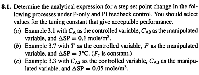 8.1. Determine the analytical expression for a step | Chegg.com