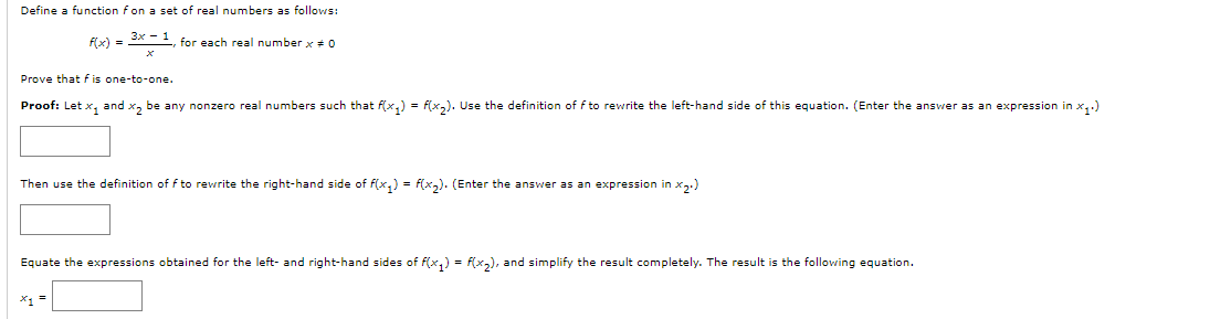 Solved Define a function fon a set of real numbers as | Chegg.com