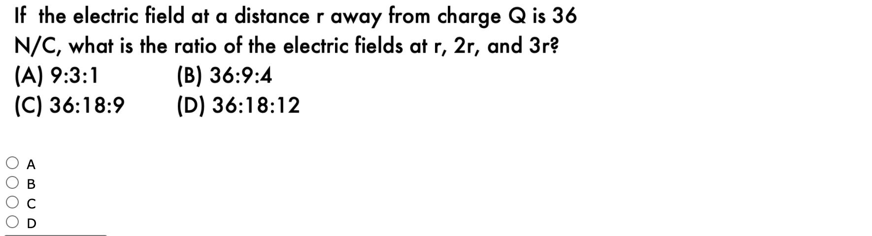Solved If the electric field at a distance r away from | Chegg.com