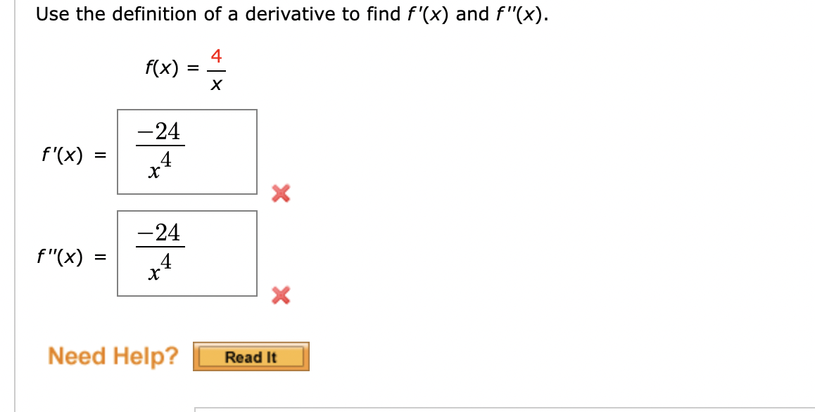 Solved Use the definition of a derivative to find f′(x) and | Chegg.com