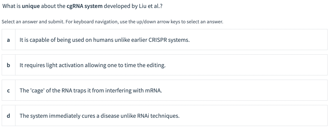 Solved DNAi (DNA interference) using CRISPR has a drawback | Chegg.com