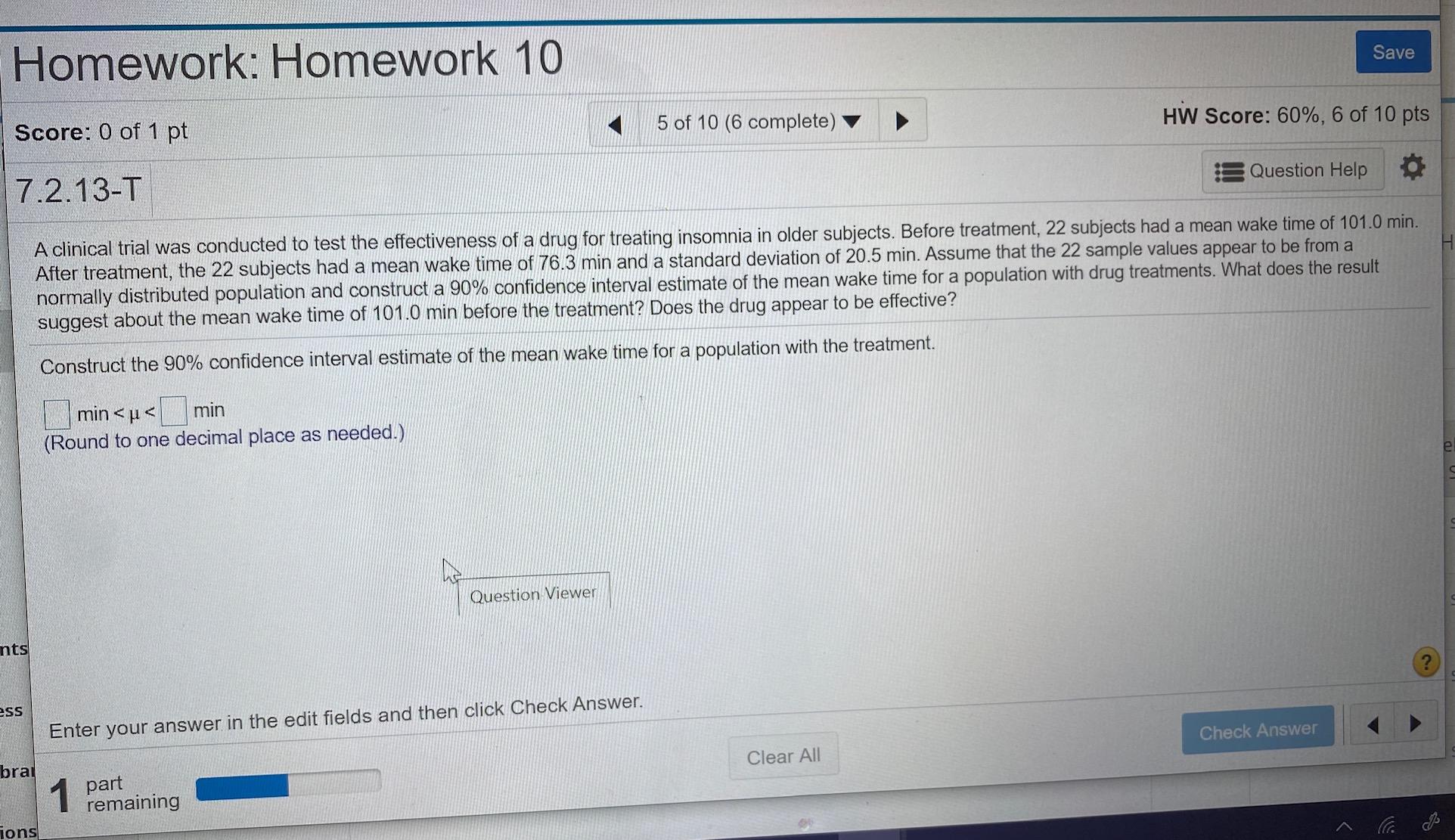 Solved Save Homework Homework 10 Score 0 Of 1 Pt 5 Of 10