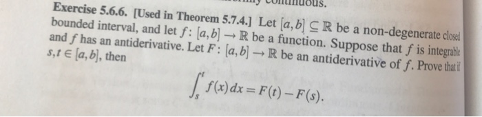 Solved Let [a, b] Subsetequalto R be a non-degenerate closed | Chegg.com
