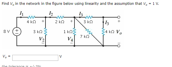 Solved Find Vo in the network in the figure below using | Chegg.com