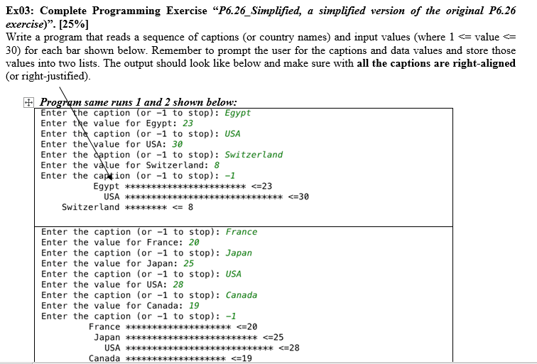 Solved Ex03: Complete Programming Exercise | Chegg.com