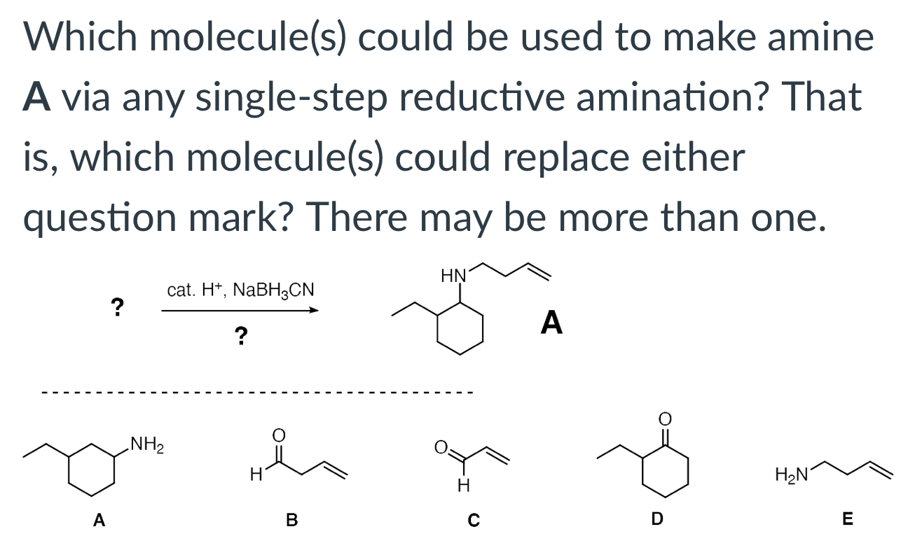 Solved Which molecule can serve as reagent A? cat. H+, | Chegg.com