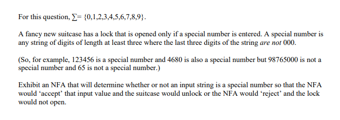Solved For this question, Σ={0,1,2,3,4,5,6,7,8,9}. A fancy | Chegg.com