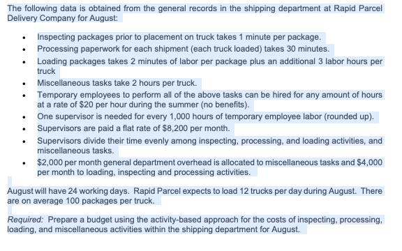 Solved The following data is obtained from the general | Chegg.com