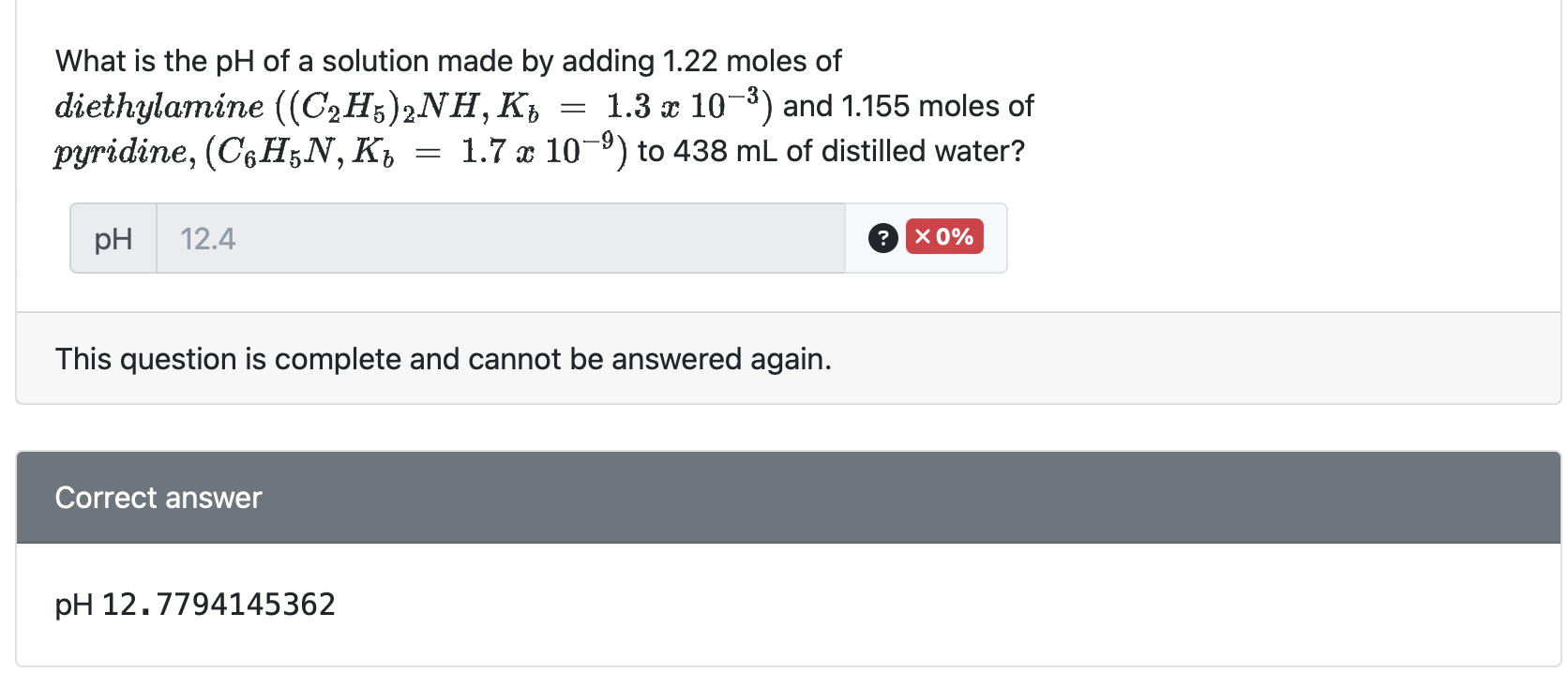 Solved Can you make one similar question like this for Ka | Chegg.com