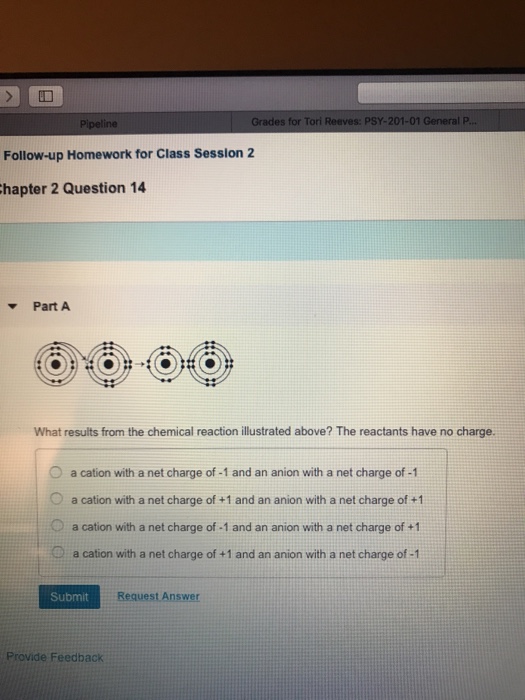 Solved Grades for Tori Reeves: PSY-201-01 General P | Chegg.com