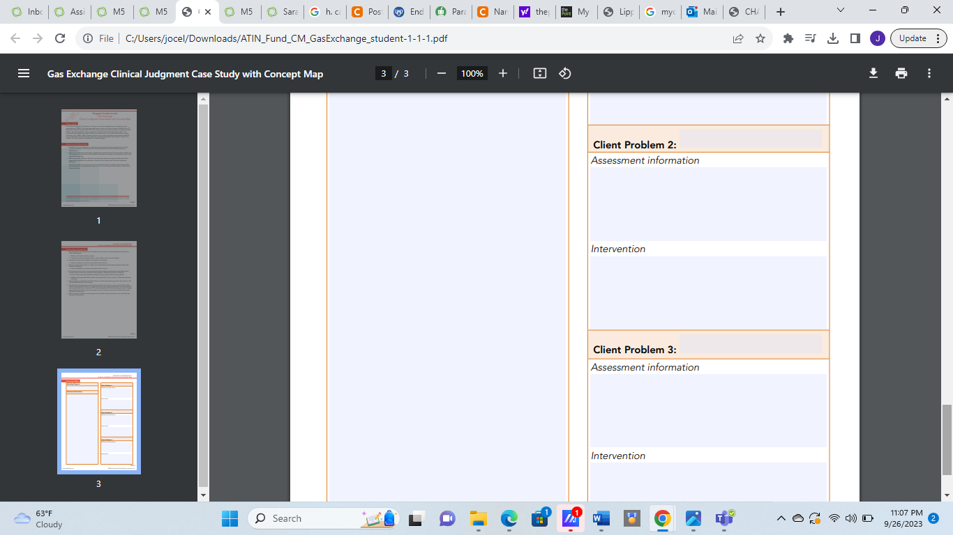 Solved Assessment InformationThe nurse is caring for Oliva | Chegg.com
