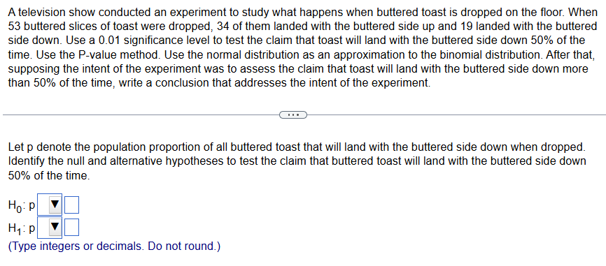 Solved A television show conducted an experiment to study | Chegg.com