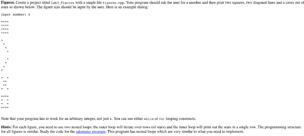Solved Figures. Create a project titled Lab3 Figures with a | Chegg.com