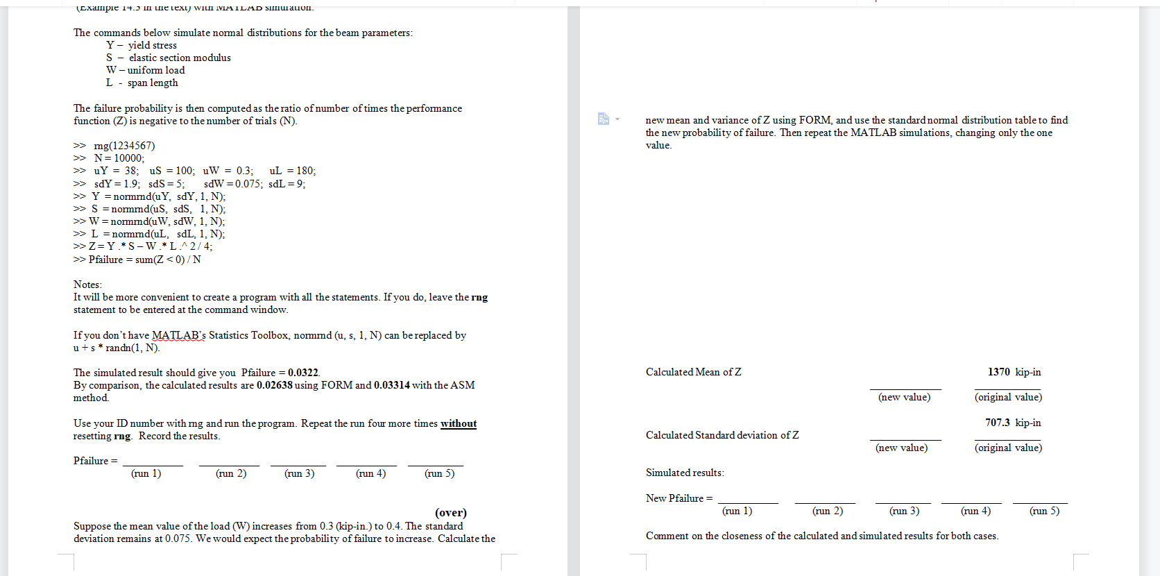 Solved The commands below simulate normal distributions for | Chegg.com
