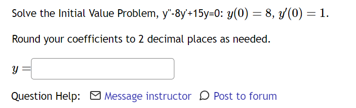 Solved Solve the Initial Value Problem, | Chegg.com