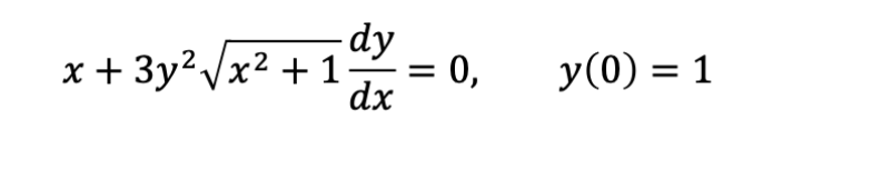 Solved solve the differential equation and state the | Chegg.com
