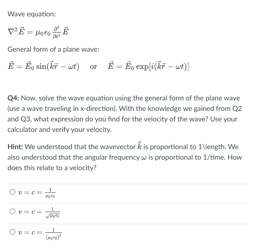 Solved This activity should show you how to solve the wave | Chegg.com